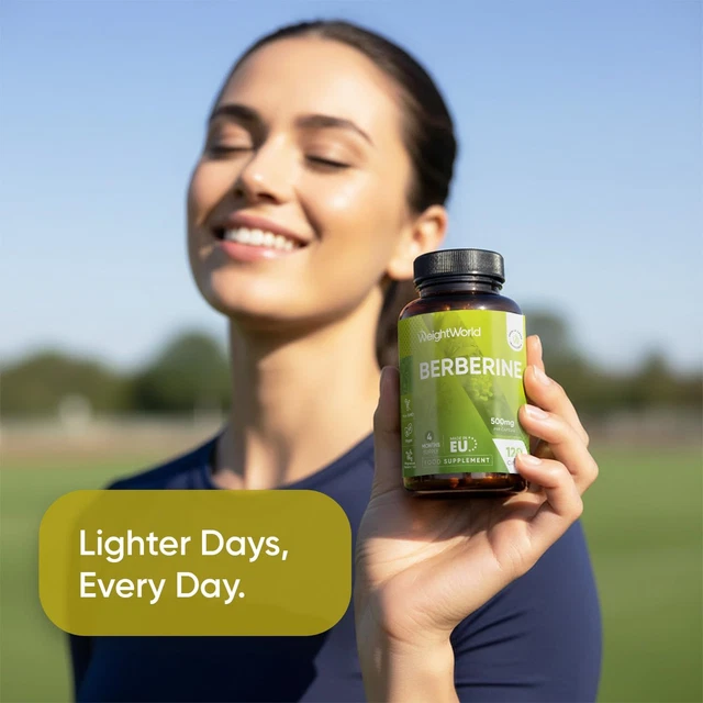 BERBERINE SUPPLEMENT - 500mg per Capsule - 4 Months Supply - 120 ...