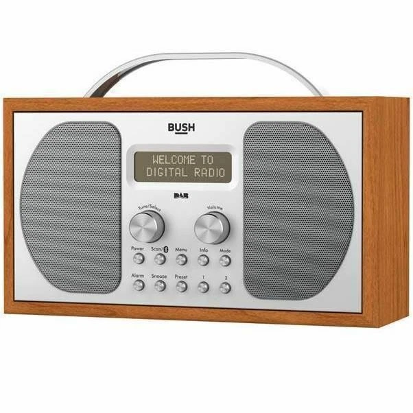 BUSH WOODEN DAB Radio with Bluetooth, Clock & FM (DAB-1507BT) $58.41 ...