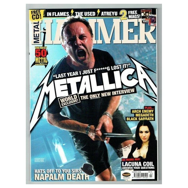 METAL HAMMER MAGAZINE March 2005 mbox282 Metallica - Napalm Death £5.95 ...