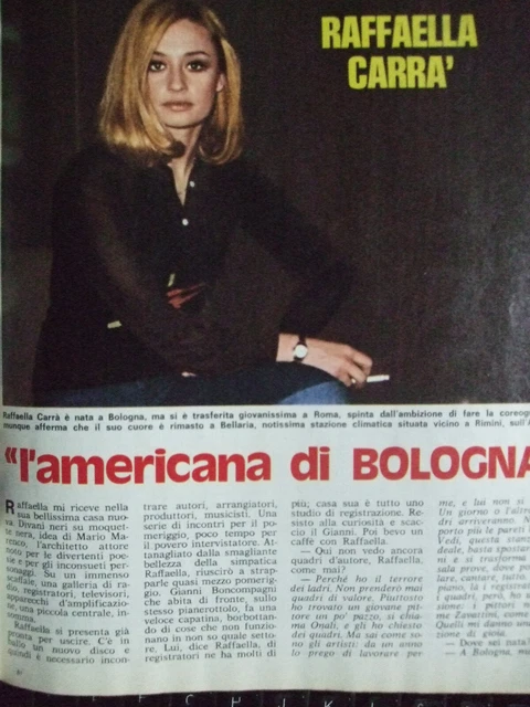 INTREPIDO 3-5-73 RAFFAELLA Carra Claude Francois Neil Diamond Gilbert O ...