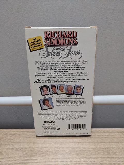 USED RICHARD SIMMONS and The Silver Foxes Fitness Exercise Workout 1986 ...