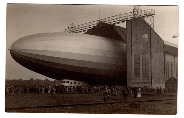 ZEPPELIN / POSTE Aérienne Ak Ls Probablement Hansa Verlässt Il Hangar ...