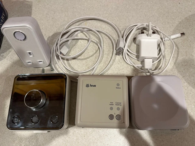 HIVE DUAL CHANNEL Heating & Hot Water Thermostat, Receiver, Hub, Plug ...