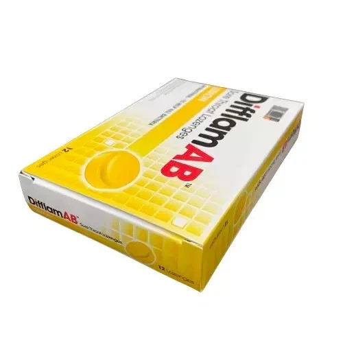 2X DIFFLAM LEMON AB Sore Throat Lozenges 12’s to Kill Bacteria FREE ...