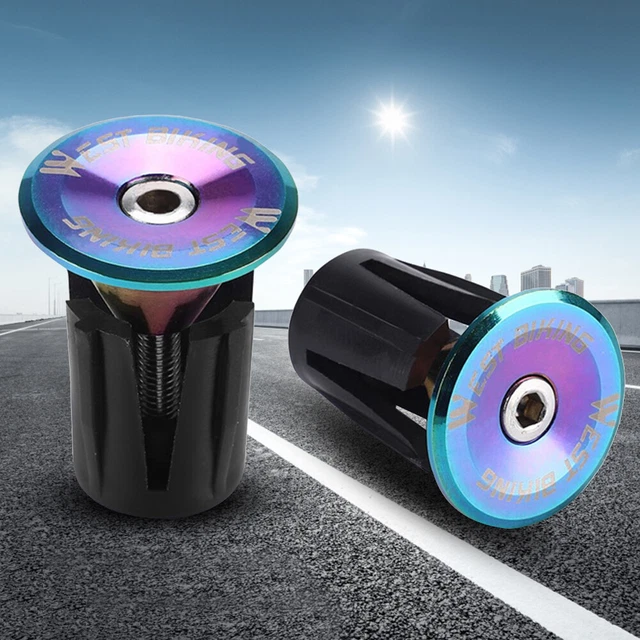 EXPANSION PLUGS 22-24MM Bicycle Grips Caps Covers Bike Accessories WEST ...