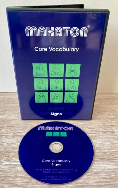 MAKATON CORE VOCABULARY Official Sign Language DVD Signs Symbols Speech ...