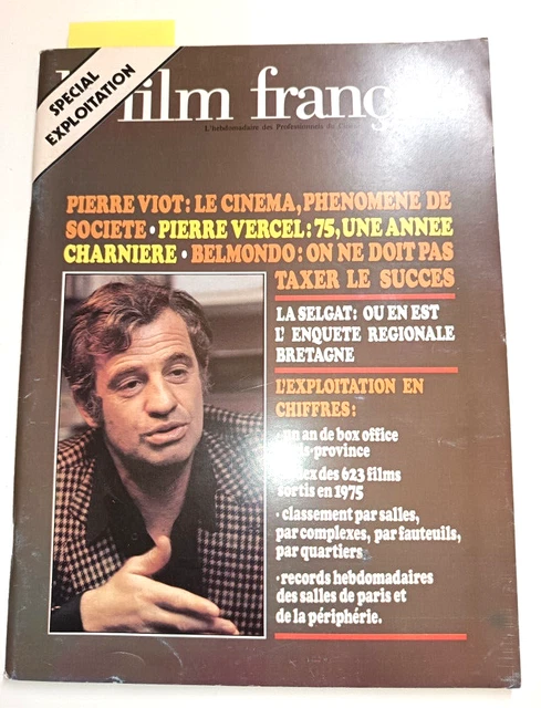 CINEMA REVUE LE Film Francais N°1613 1976 Belmondo Guy Debord ...
