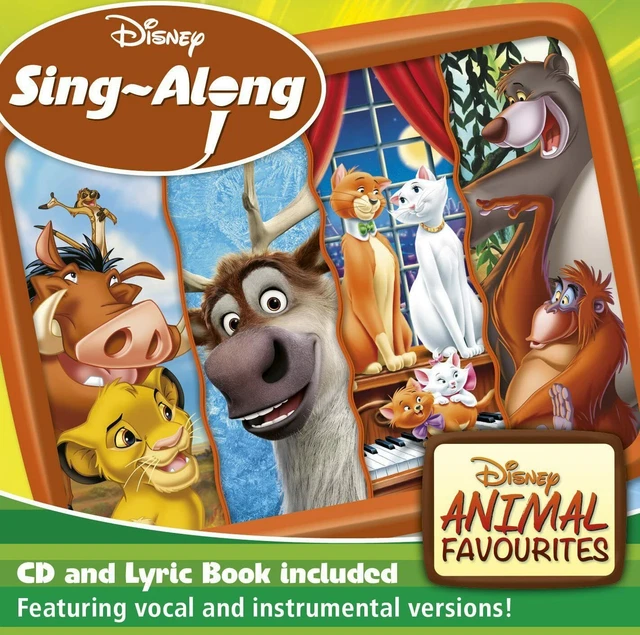 (16) &DISNEY SING~ALONG: -Animal Favourites'-CD+Lyric Book-Lion King ...