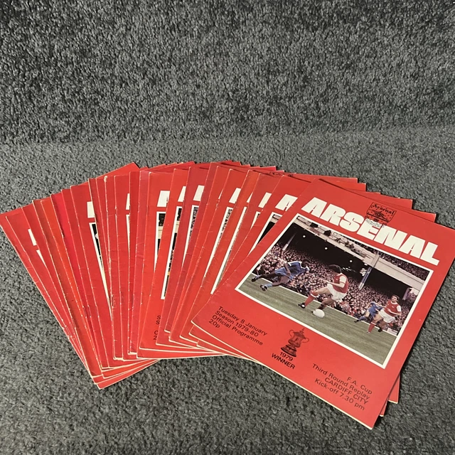 ARSENAL FOOTBALL CLUB Programmes 1979-1980 Season £5.00 - PicClick UK