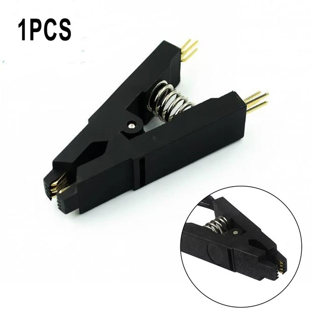TEST CLIP FOR CH341A Flash BIOS USB programmer and SOIC8 SOP8 chip IC ...