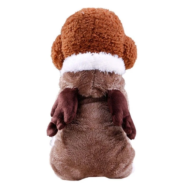 PET WINTER CLOTHES for Dog Pajamas for Cat Christmas Jumpsuits Puppy ...