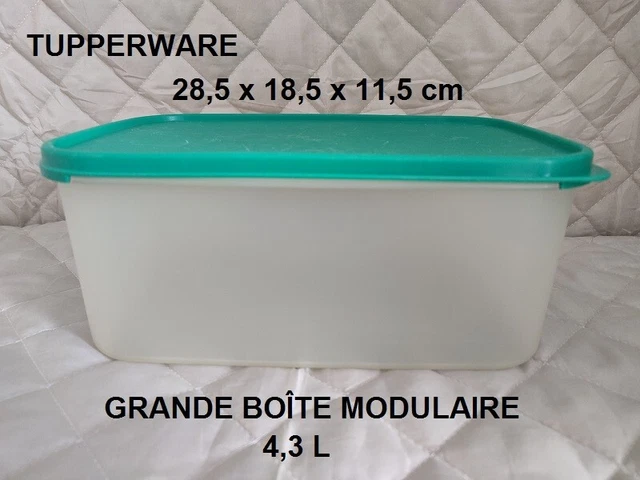 TUPPERWARE GRANDE BOÎTE MODULAIRE 4,3 L avec Couvercle EUR 11,90 ...
