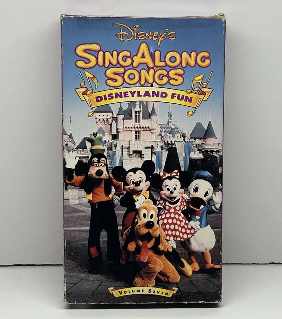 Disney Sing Along Songs V 7 Disneyland Fun Vhs 1993 Video Tape Buy 2