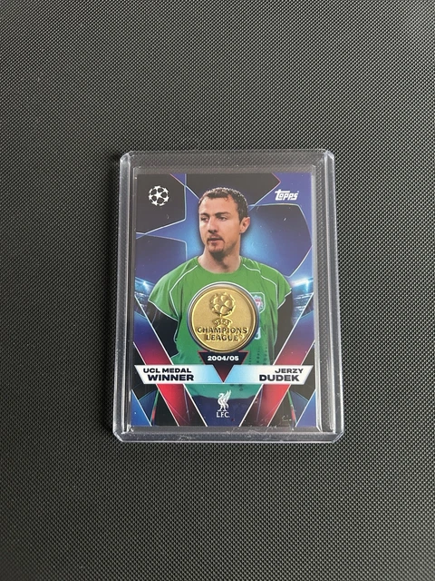 TOPPS MATCH ATTAX 2025/26 Jerzy Dudek UCL Medal Relic Card £2.23 ...
