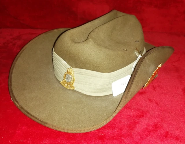 VINTAGE GENUINE AUSTRALIAN Army Slouch Hat £99.99 - PicClick UK