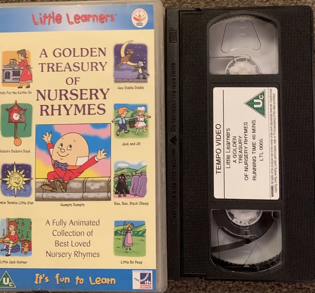 A GOLDEN TREASURY Of Nursey Rhymes -Vhs Small Box-Tempo Video-Pre ...