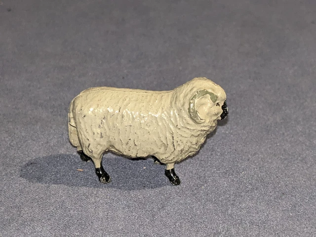 VINTAGE MINIATURE TOY Sheep Metal Figurine Made England Britain ...