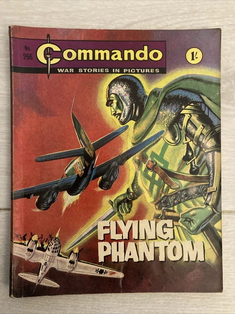 VINTAGE COMMANDO COMIC from 1967 #266 Flying Phantom EUR 10,47 ...