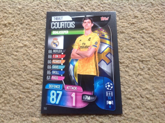MATCH ATTAX 2020 Thibaut Courtois Madrid base card Mint New & Rare POST ...