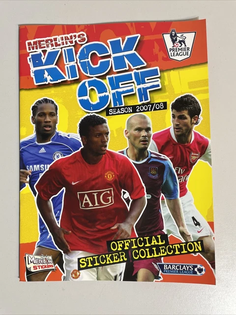 MERLIN KICK OFF Official Football Sticker Album Season 2007/08 - Empty ...