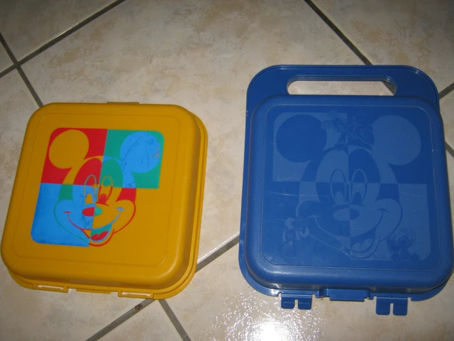 ORIGINAL TUPPERWARE GROSSE Brot Vesperbox snacky mit Mickey Maus ...