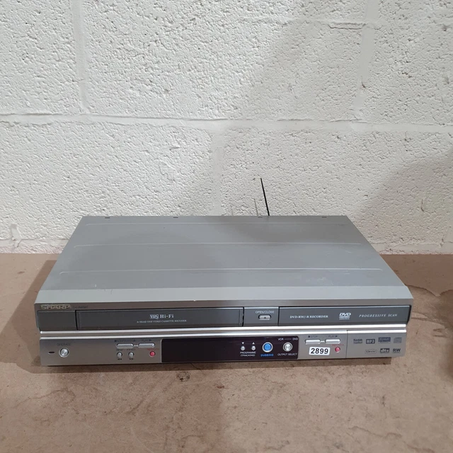 SHARP DV-RW360H SILVER Progressive Scan 6 Head Hi-Fi VHS Video Cassette ...