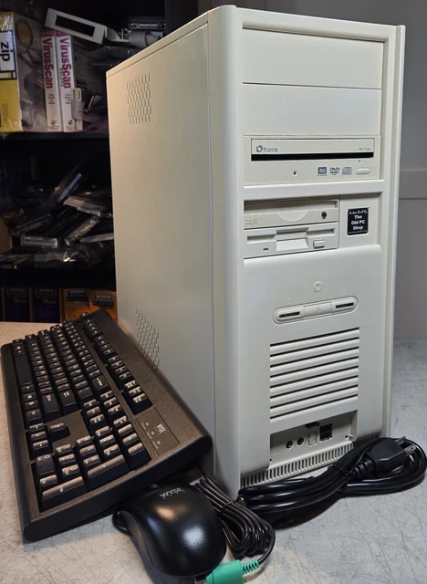 WINDOWS 98 RETRO Gaming Computer Intel P4 2.5GHz 512MB CDRW 100MB Zip ...