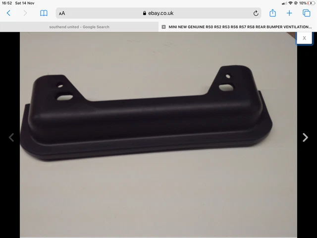 MINI NEW GENUINE R50 R52 R53 R56 R57 R58 Rear Bumper Ventilation Box ...