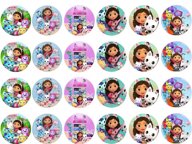 24 GABBY'S DOLLHOUSE Edible Cupcake Toppers icing/wafer unofficial £5.50 - PicClick UK