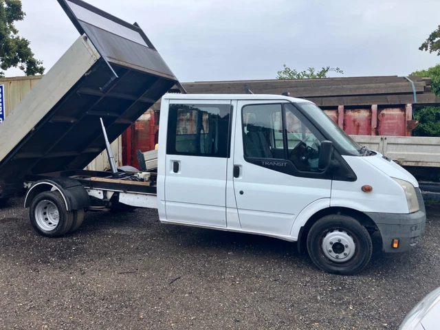 FORD TRANSIT CREWCAB tipper 2.4 tdci 58 reg 147k loads of history £ ...