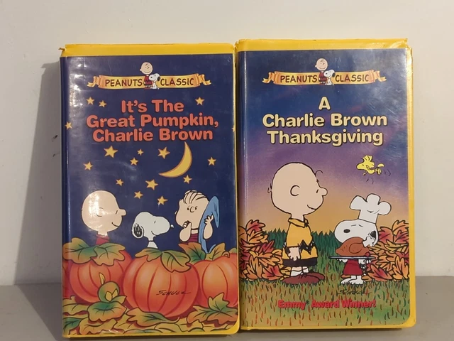 PEANUTS CLASSIC VHS Lot The Great Pumpkin Charlie Brown Thanksgiving ...