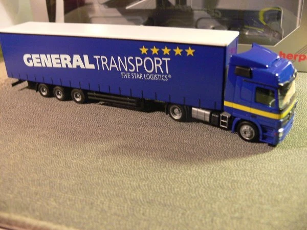 1/87 HERPA MB Actros L Lowliner-Sattelzug General Transport EUR 29,50 - PicClick DE