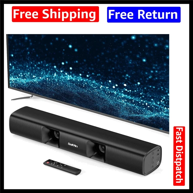 ALL-IN-ONE 50W SOUND Bar with Bluetooth, Optical & AUX - Perfect for ...