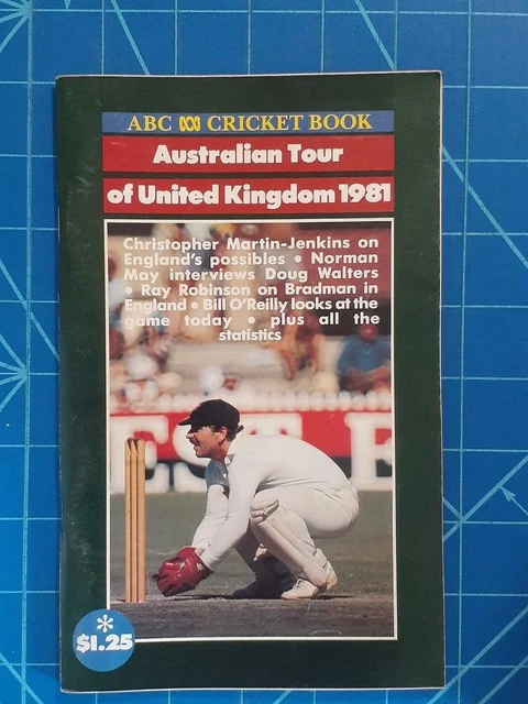 VINTAGE MAGAZINE ABC Cricket Book Australia Tour of United Kingdom 1981 ...
