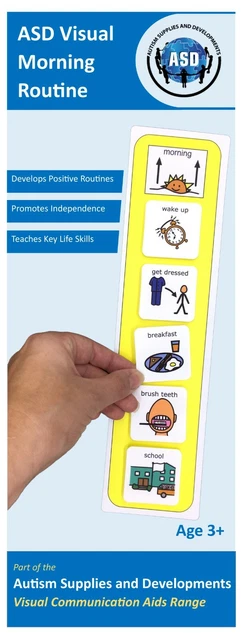 VISUAL SYMBOLS MORNING Routine/Schedule for autism, ADHD, PDA, non ...