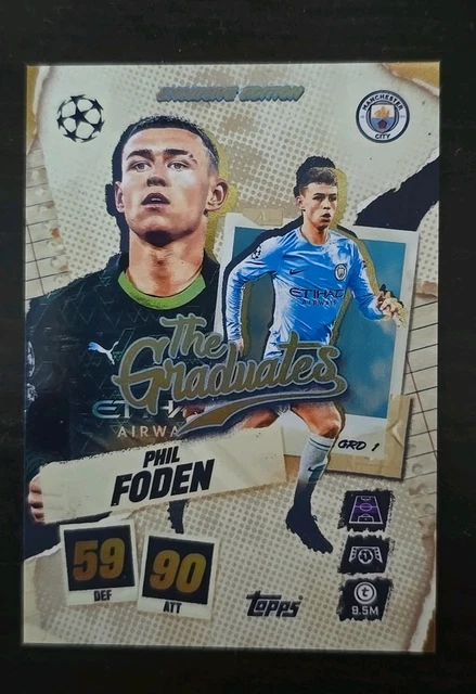 TOPPS MATCH ATTAX 2025-26 Phil Foden Exclusive Edition The Graduates £8 ...