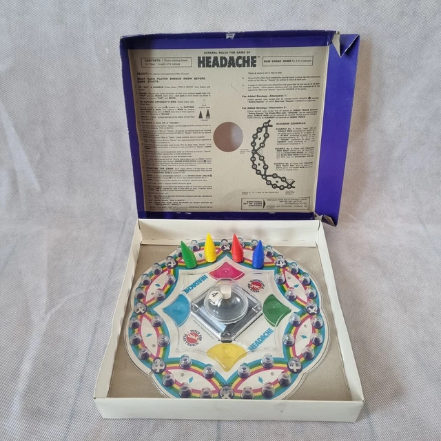HEADACHE POPOMATIC VINTAGE Board Game 1978 Peter Pan Playthings ...