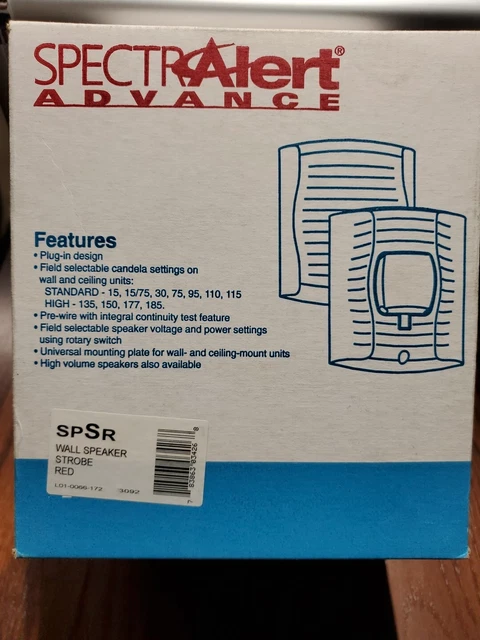 SYSTEM SENSOR SPSR Fire Alarm - Red $35.00 - PicClick