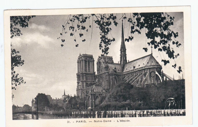 POSTCARD: PARIS - Notre-Dame / Franked In 1943 / Stamp P. Petain £20.92 ...
