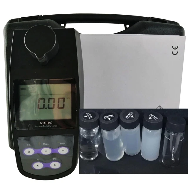 WATER TURBIDITY METER One-touch Reset with Standard Solution Range 0 ...