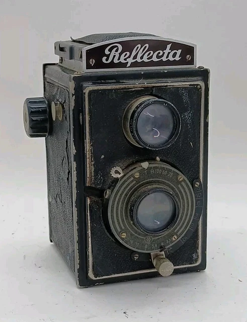 RARE VINTAGE GERMAN Camera Dual Lens Reflecta Stelo Trlolar Stigmat ...