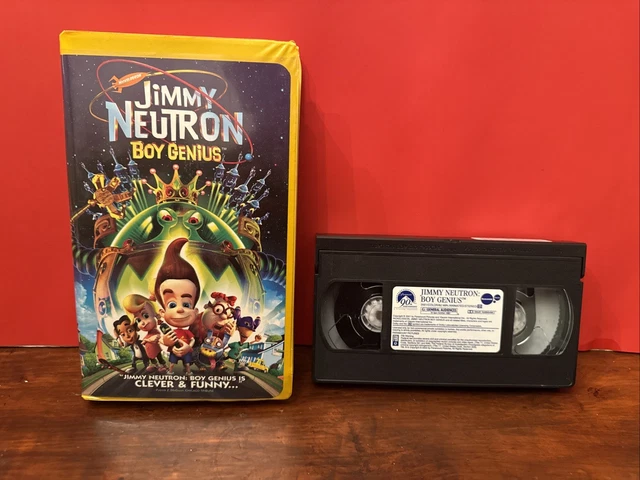 JIMMY NEUTRON: BOY Genius (VHS, 2002, Clam Shell) Nickelodeon $12.00 ...