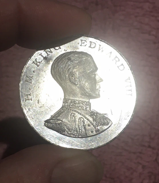 ORIGINAL COMMEMORATIVE MEDALLION/COIN King Edward VIII Coronation 1937 ...
