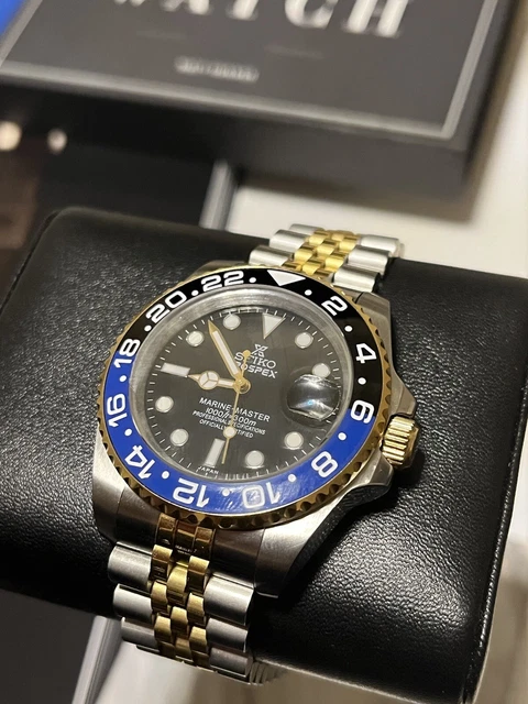 SEIKO SII CUSTOM build gold batgirl automatic watch -NH35/sapphire ...