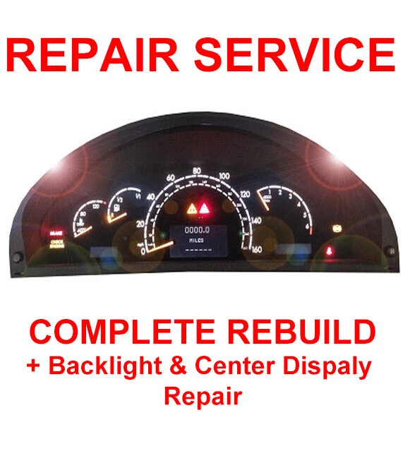 MERCEDES W215 CL500 CL600 CL55 AMG Speedometer Instrument Gauge Cluster ...