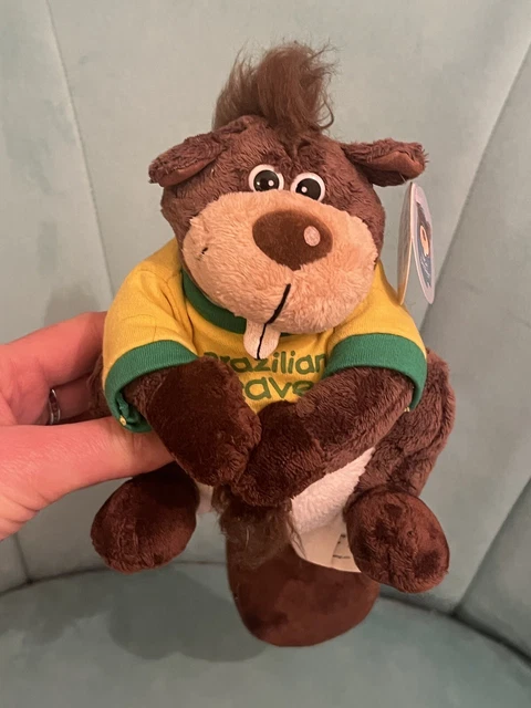 VINTAGE CARTE BLANCHE Nice Beaver Brazilian Beaver Soft Plush Toy X2 £ ...