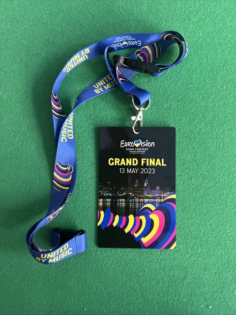 EUROVISION SONG CONTEST Lanyard 2023 grand final memorabilia Liverpool ...