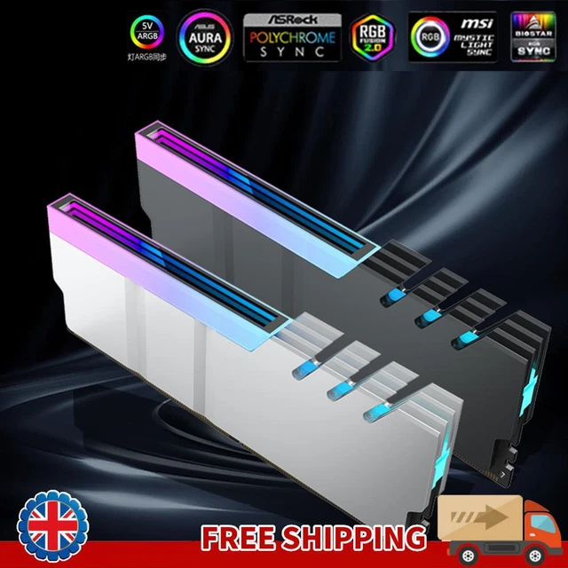HEAT SINK 5V 3PIN ARGB Ram Cooler Radiator AURA Sync Aluminum Alloy for ...