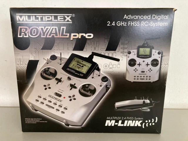 MULTIPLEX ROYAL PRO 9 Fernsteuerung + Senderpult +Koffer Empfänger RX 7 ...