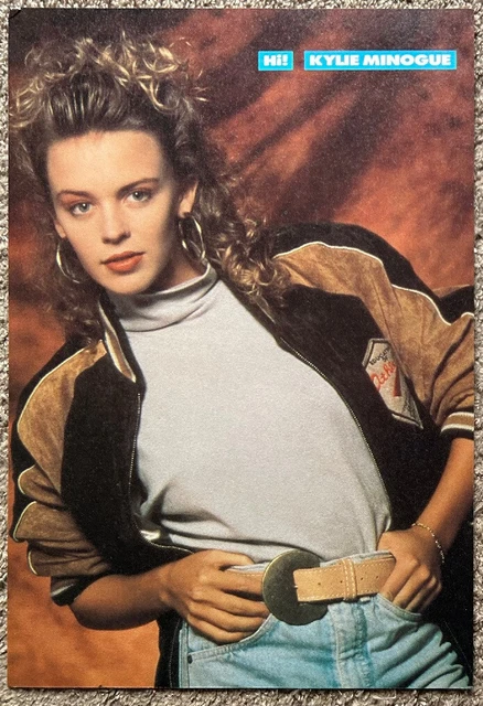 KYLIE MINOGUE - 1990 Full page magazine annual poster £3.95 - PicClick UK